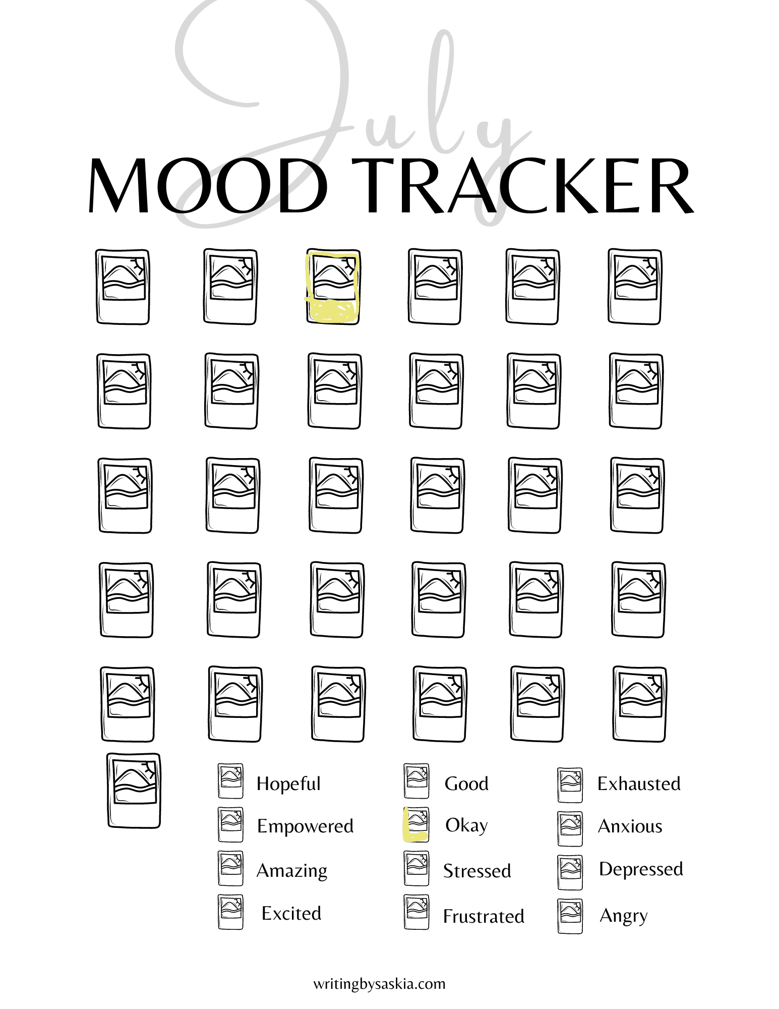 12 Simple Mood Tracker Ideas For Your Bullet Journal [2024]