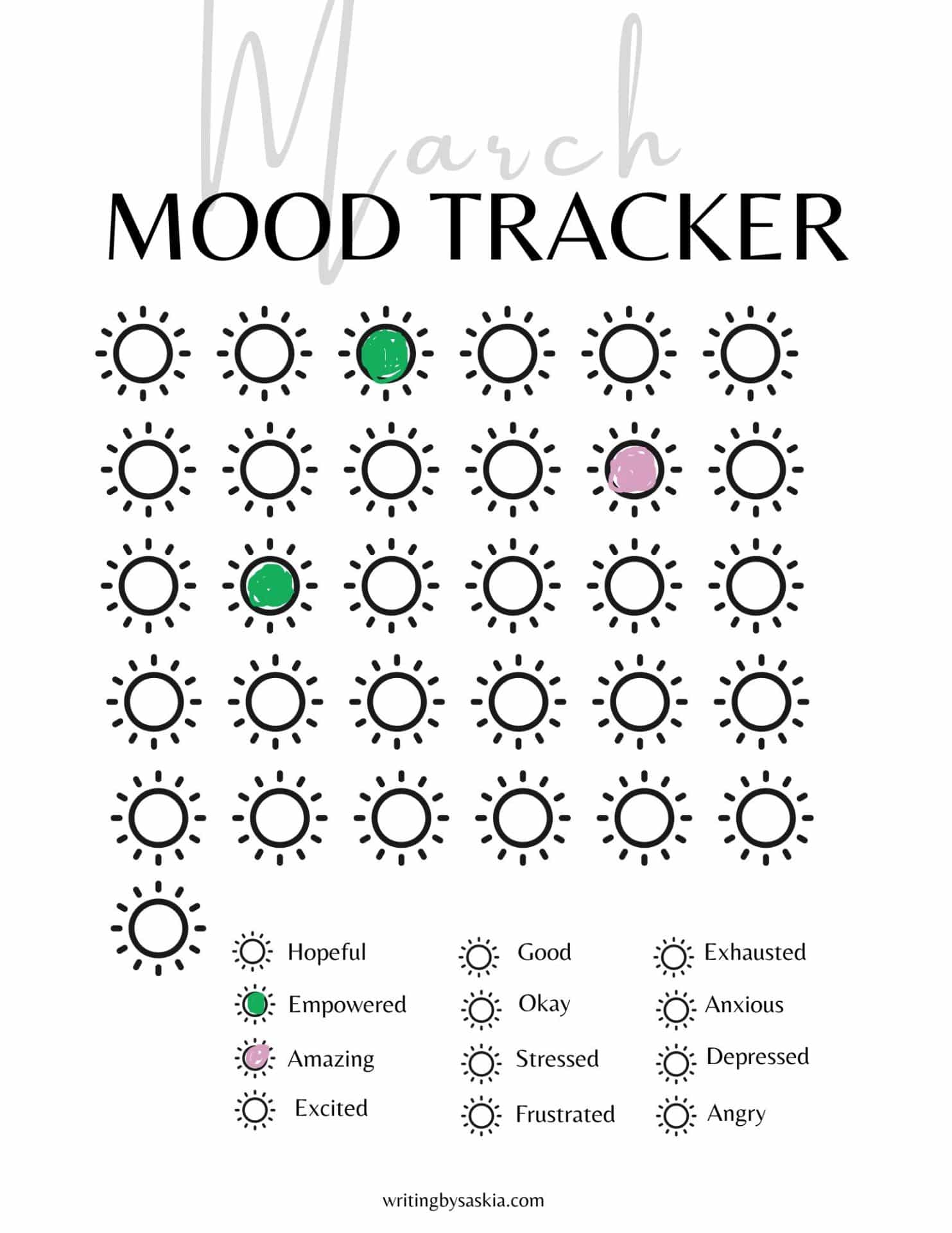 12 Simple Mood Tracker Ideas For Your Bullet Journal [2024]