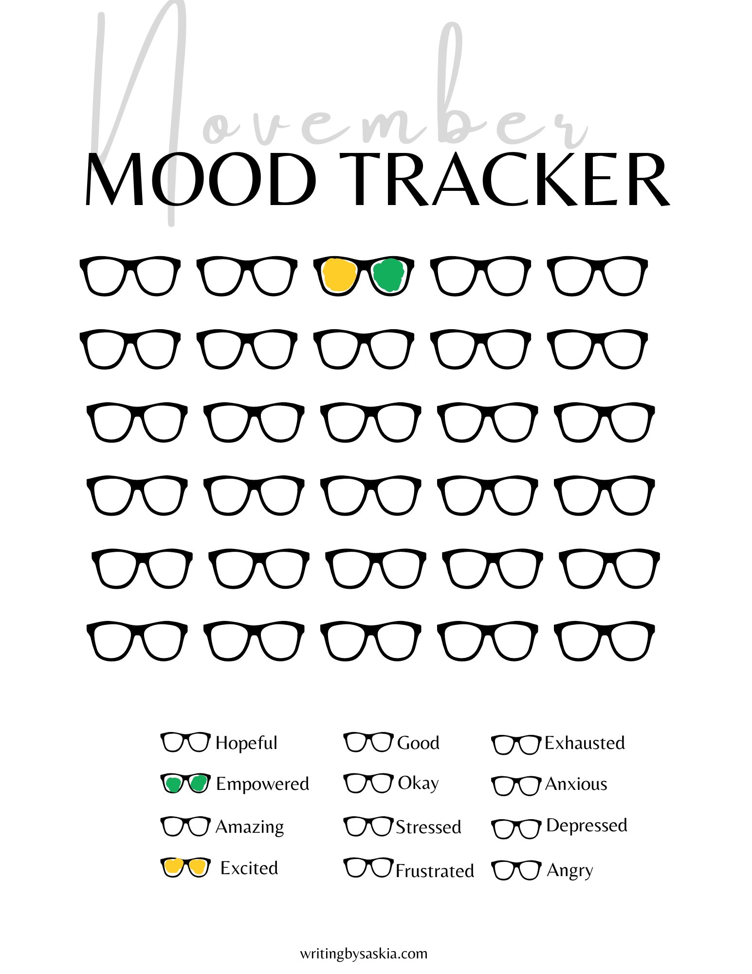 12 Simple Mood Tracker Ideas For Your Bullet Journal [2024]