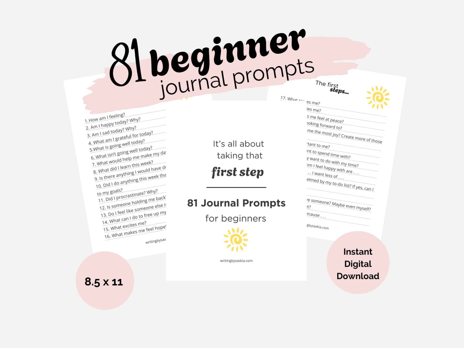 81 Journaling Prompts For Beginners - Simple Ideas for Daily Use